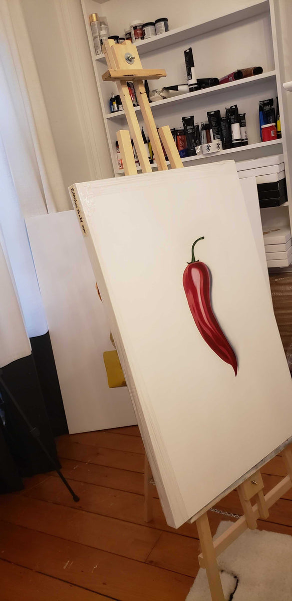 Hot Pepper (Original) | Original Painting | Erin Rothstein – Art by ...