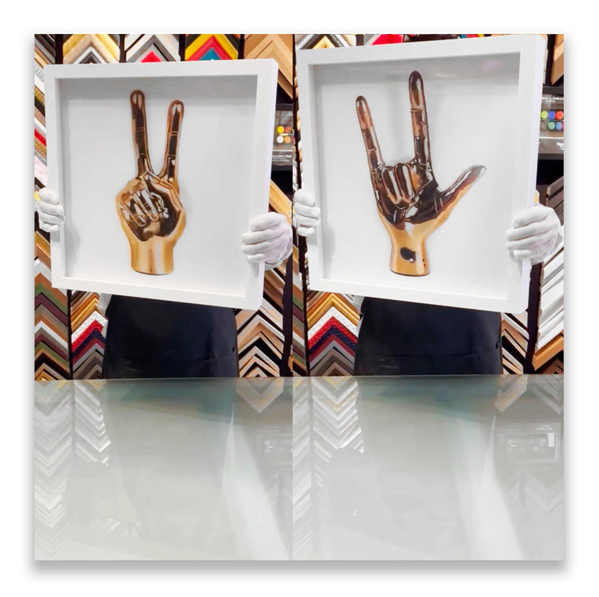 PEACE + LOVE | Holographic Print | Erin Rothstein – Art by Erin Rothstein